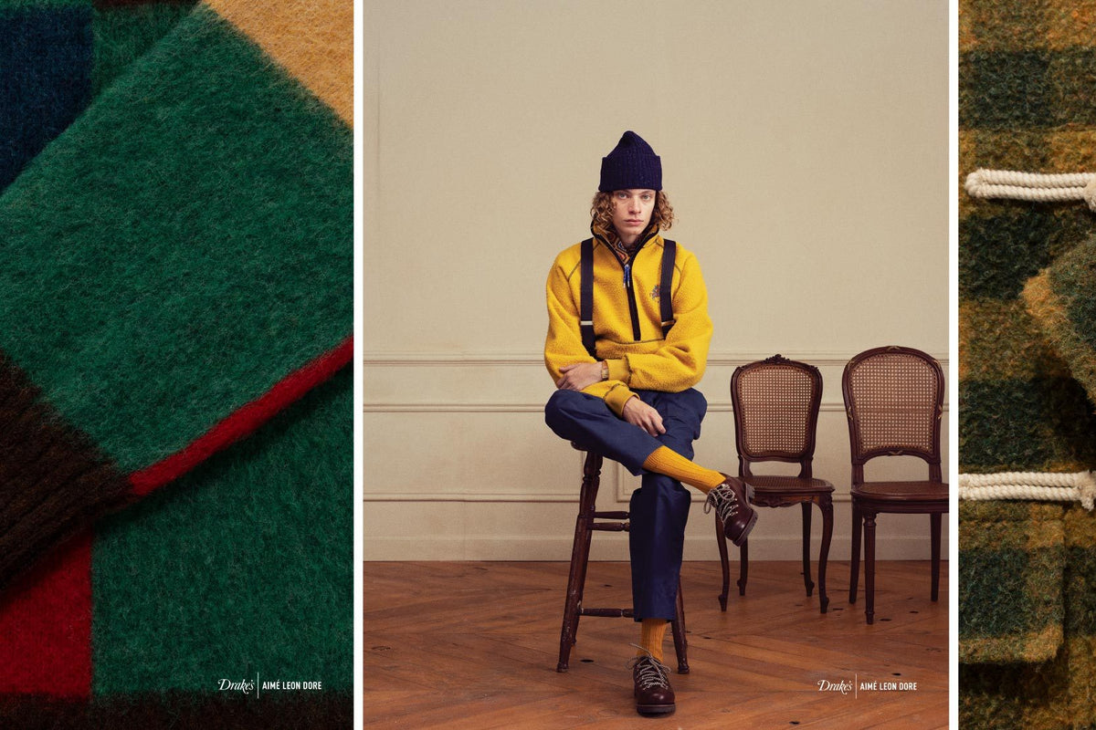 Aimé Leon Dore for Drake's 2021 Lookbook – Drakes