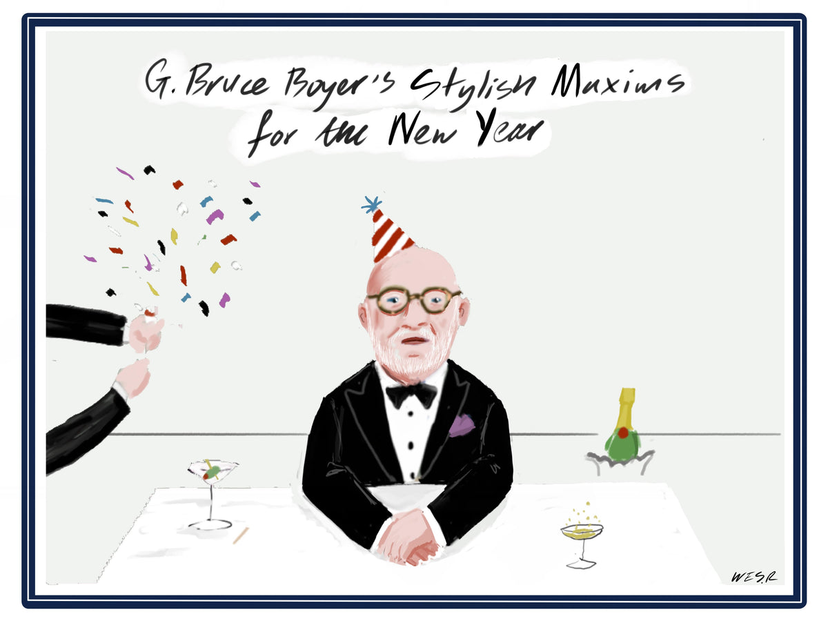 G. Bruce Boyer's Stylish Maxims for the New Year – Drakes