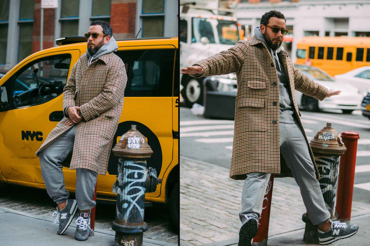 Josh Peskowitz Wears The Raglan Coat – Drakes