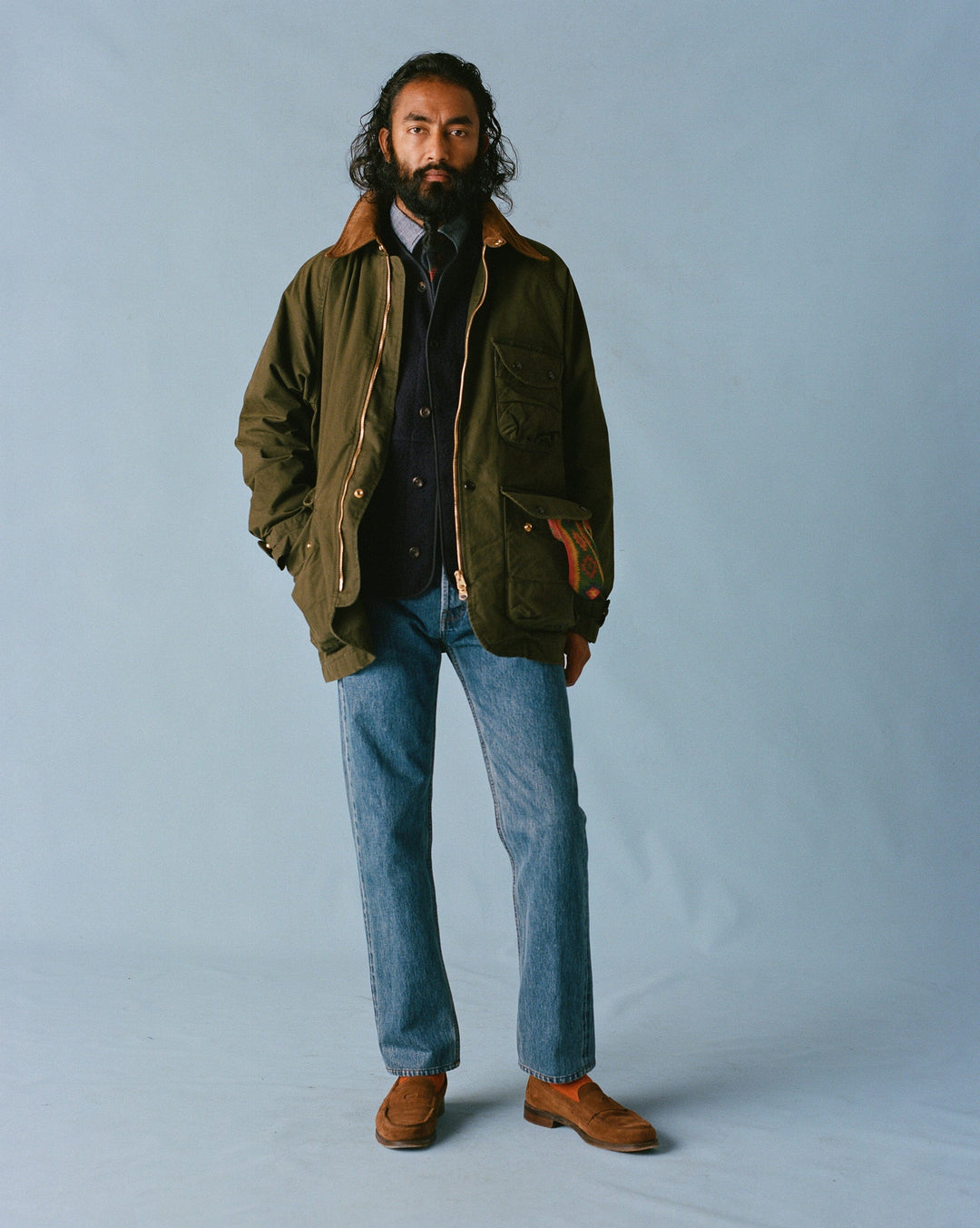 Snuff Suede Charles Goodyear Welted Penny Loafer – Drakes