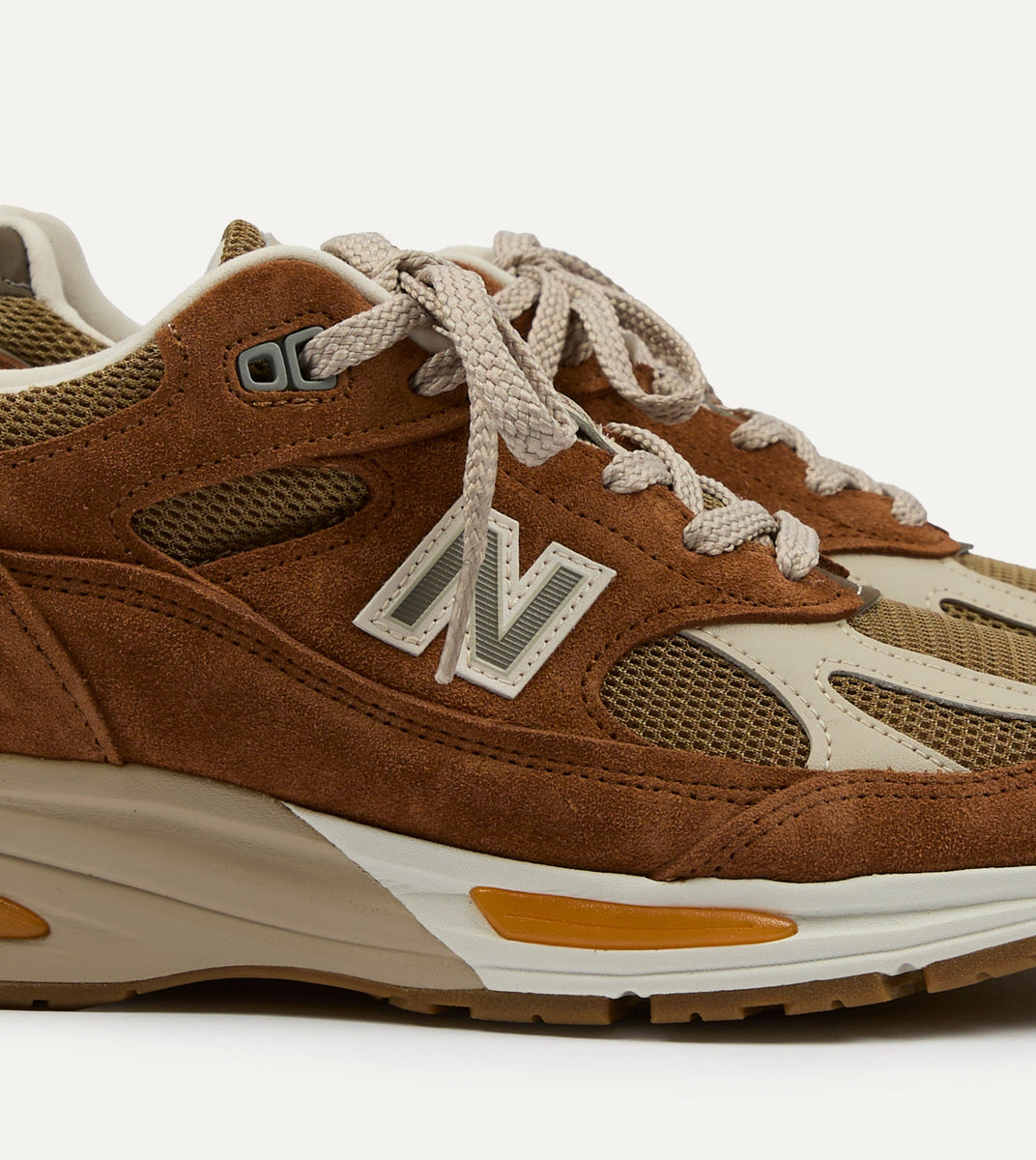 New Balance ‘Iconic Influences’ Caramel Café Made in UK 991v2 Trainers ...
