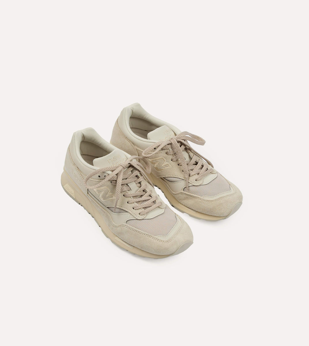 New Balance 'Elevated Essentials' Birch Putty Made in UK 1500 Trainers ...