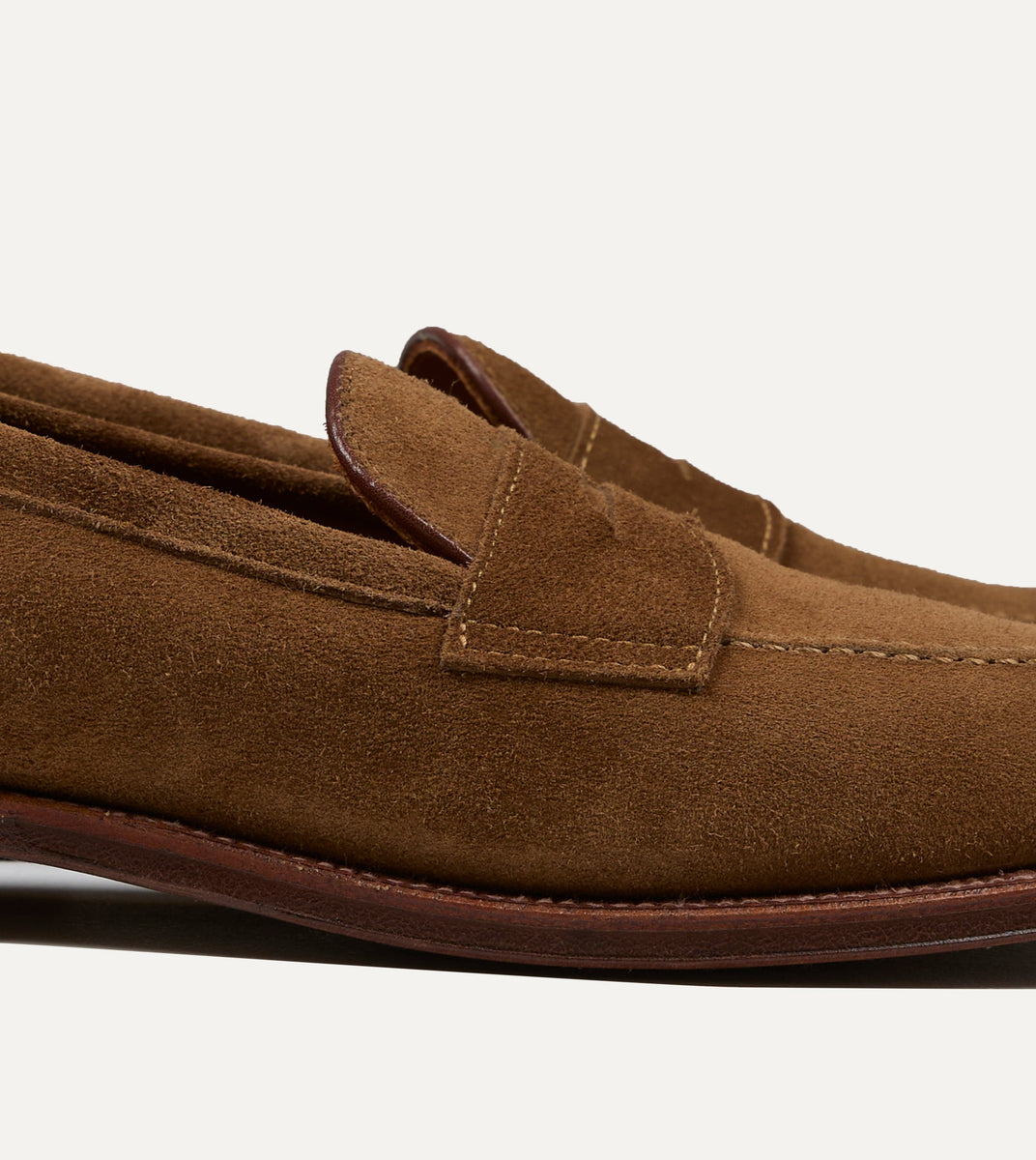 Alden Snuff Suede Penny Loafer – Drakes