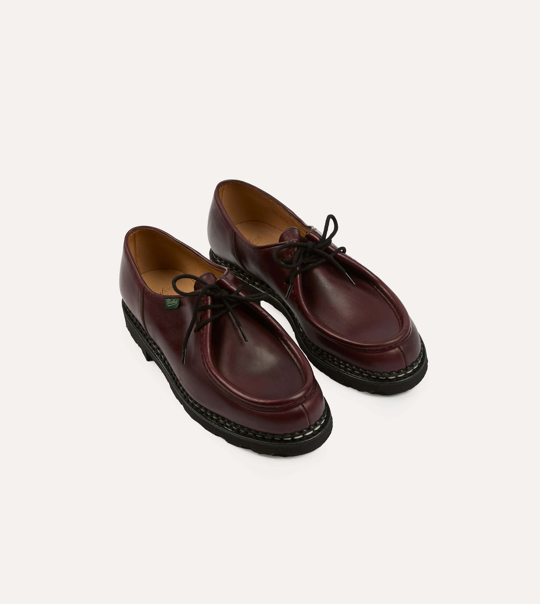 Paraboot Michael Bordeaux Leather Derby Shoe – Drakes