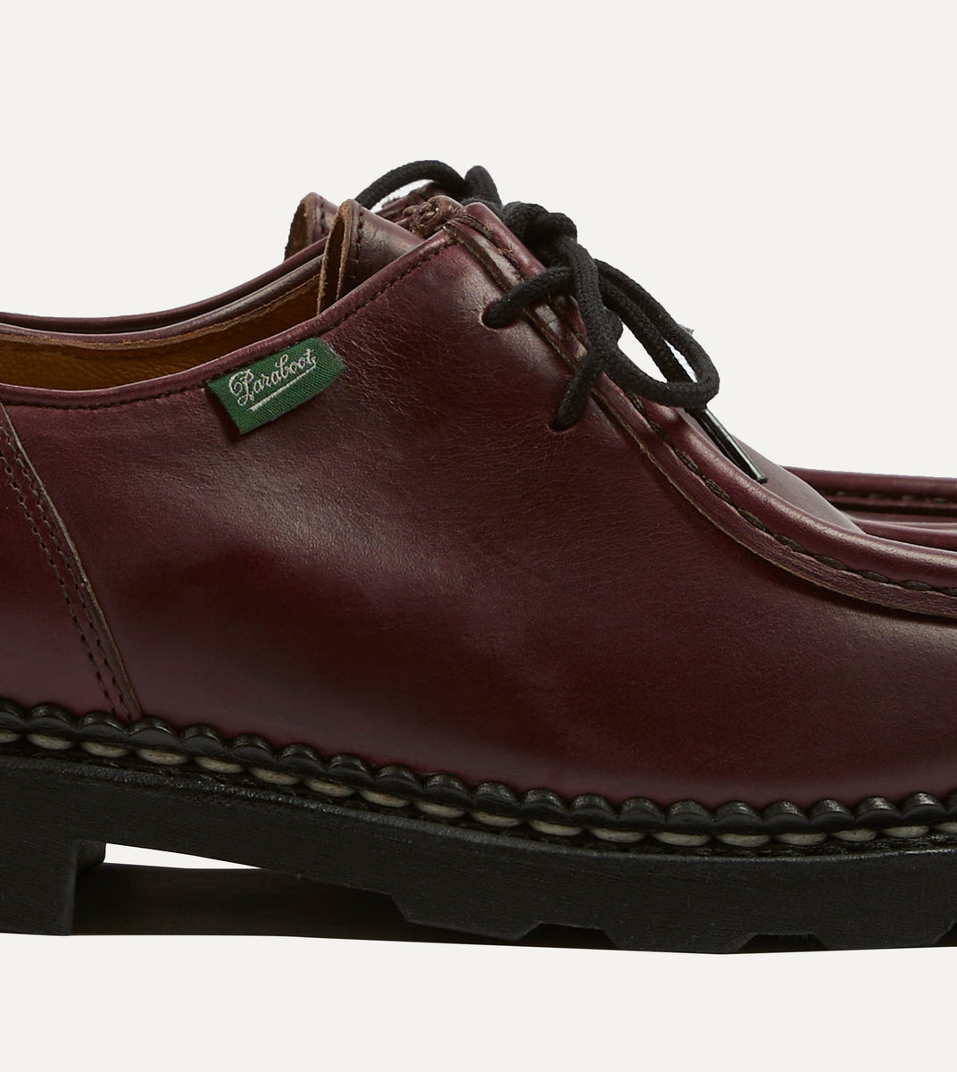 Paraboot Michael Bordeaux Leather Derby Shoe – Drakes