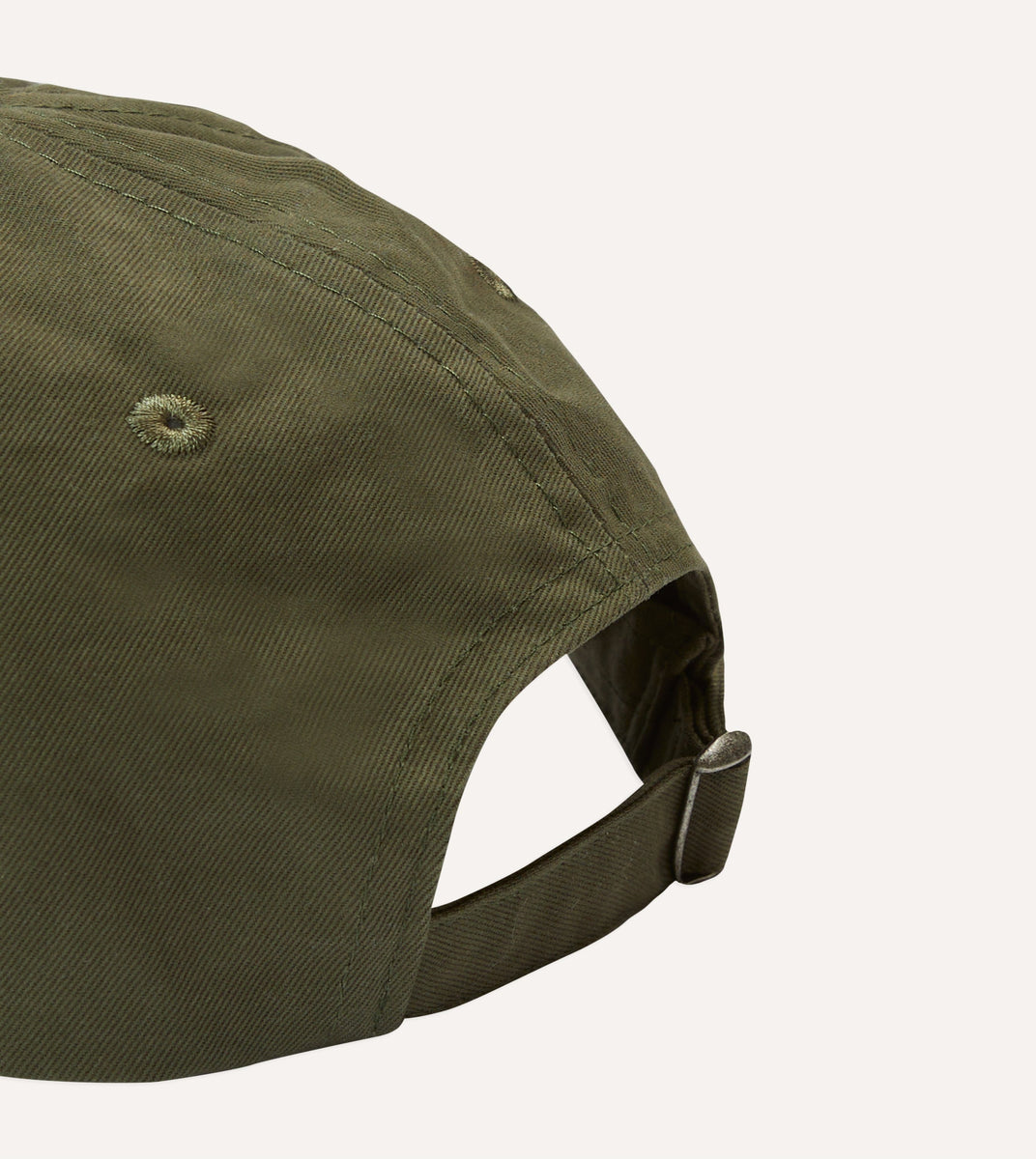 Green Chainstitch 'D' Cotton Twill Baseball Cap – Drakes