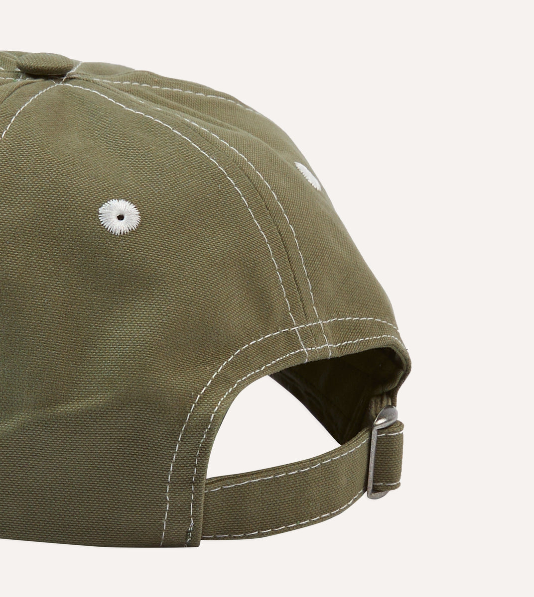 Green Cotton Contrast Stitch Baseball Cap – Drakes