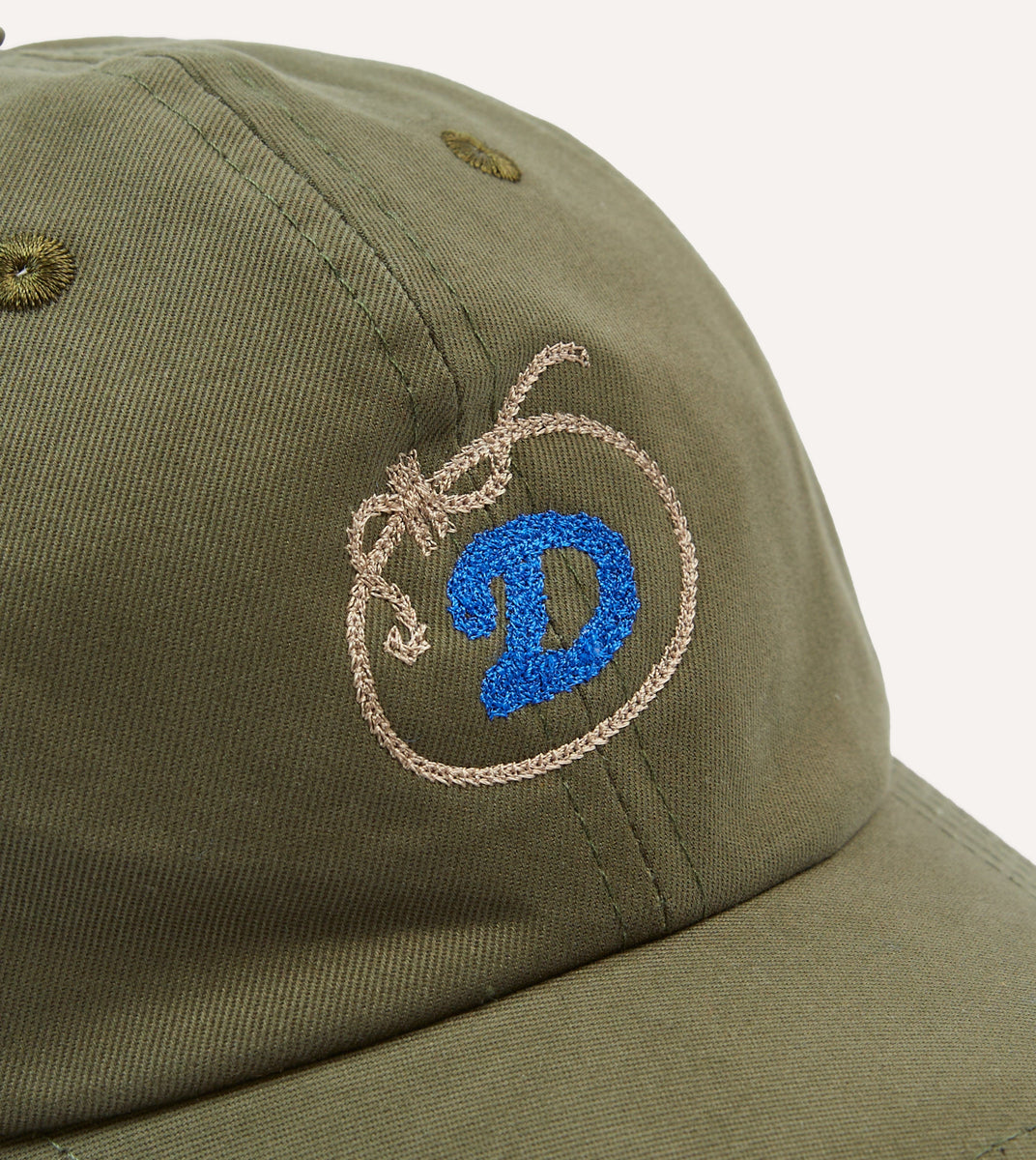 ‘D’ Lasso Emblem Cotton Twill Baseball Cap – Drakes