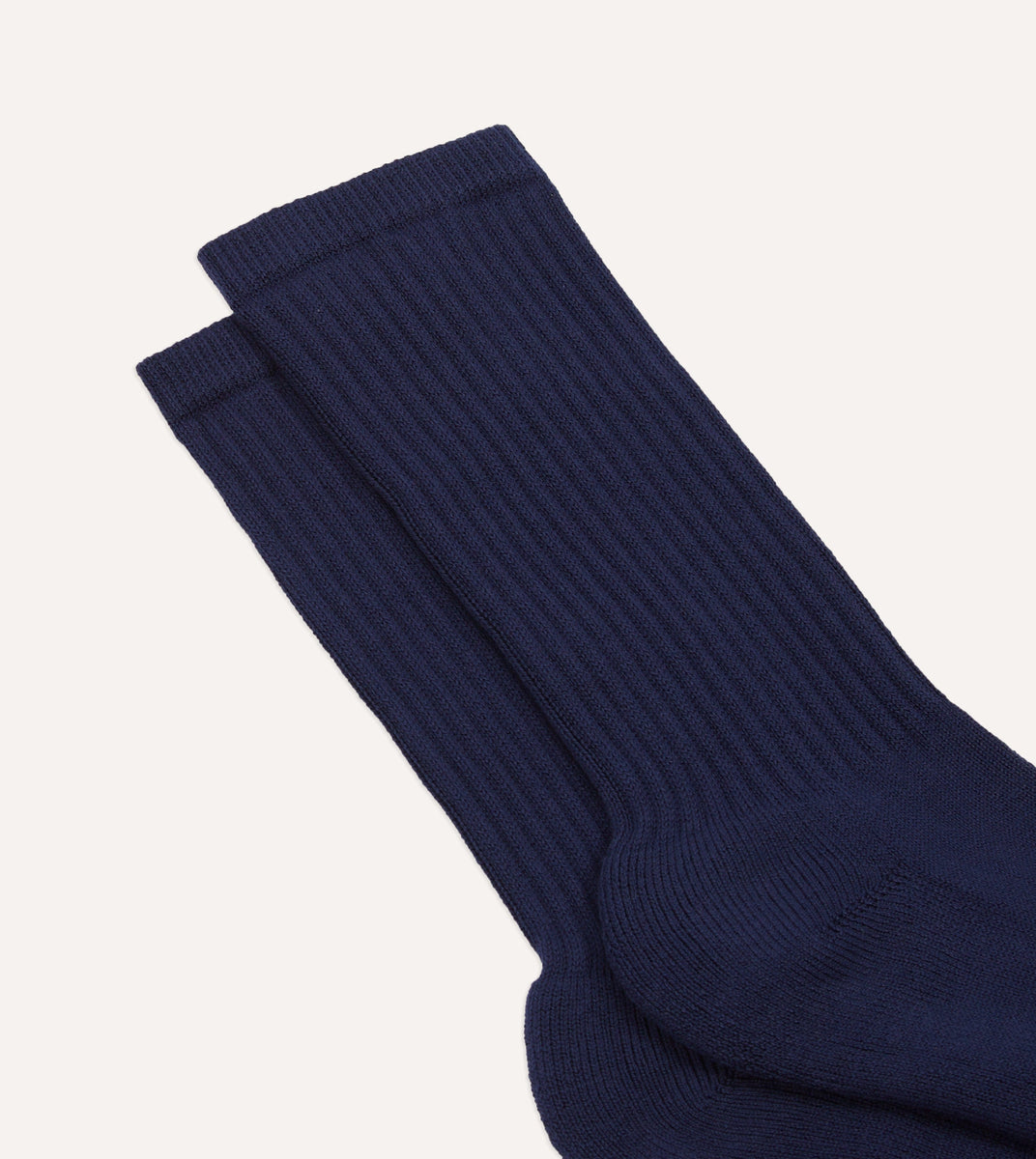 Navy Cotton Sports Socks – Drakes