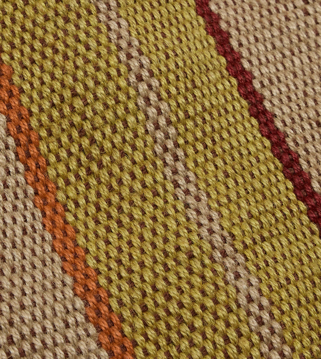 Red, Orange and Yellow Maison Bengal Extra Large Jute Poresh Tote Bag ...