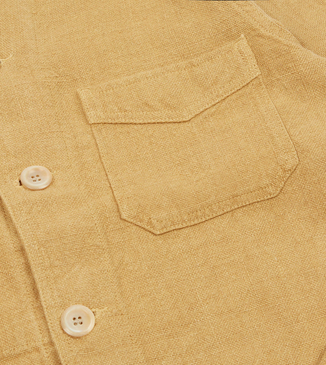 Sand Linen Five-Pocket Chore Jacket – Drakes