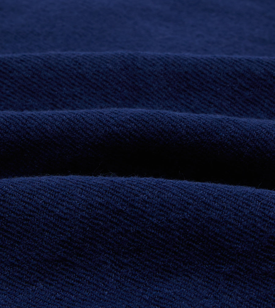 Blue Wool-Linen Three-Pocket Chore Jacket – Drakes