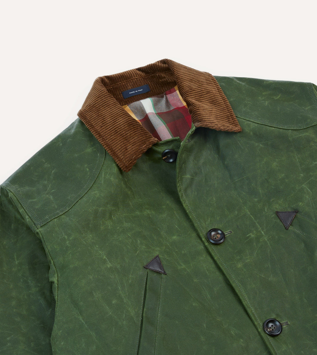 Green Waxed Cotton Barn Jacket – Drakes