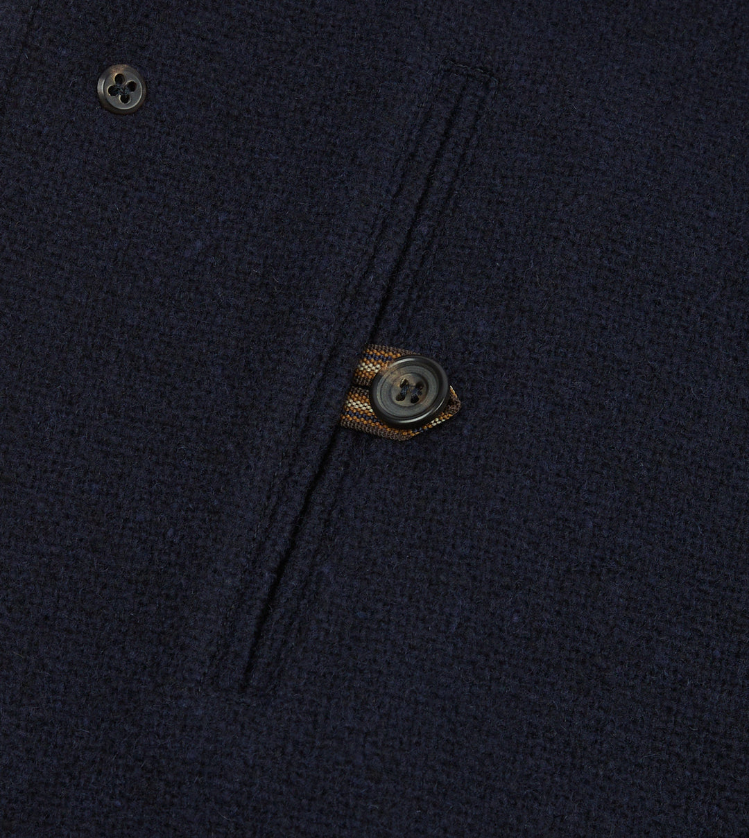 Navy Wool Raglan Coat – Drakes