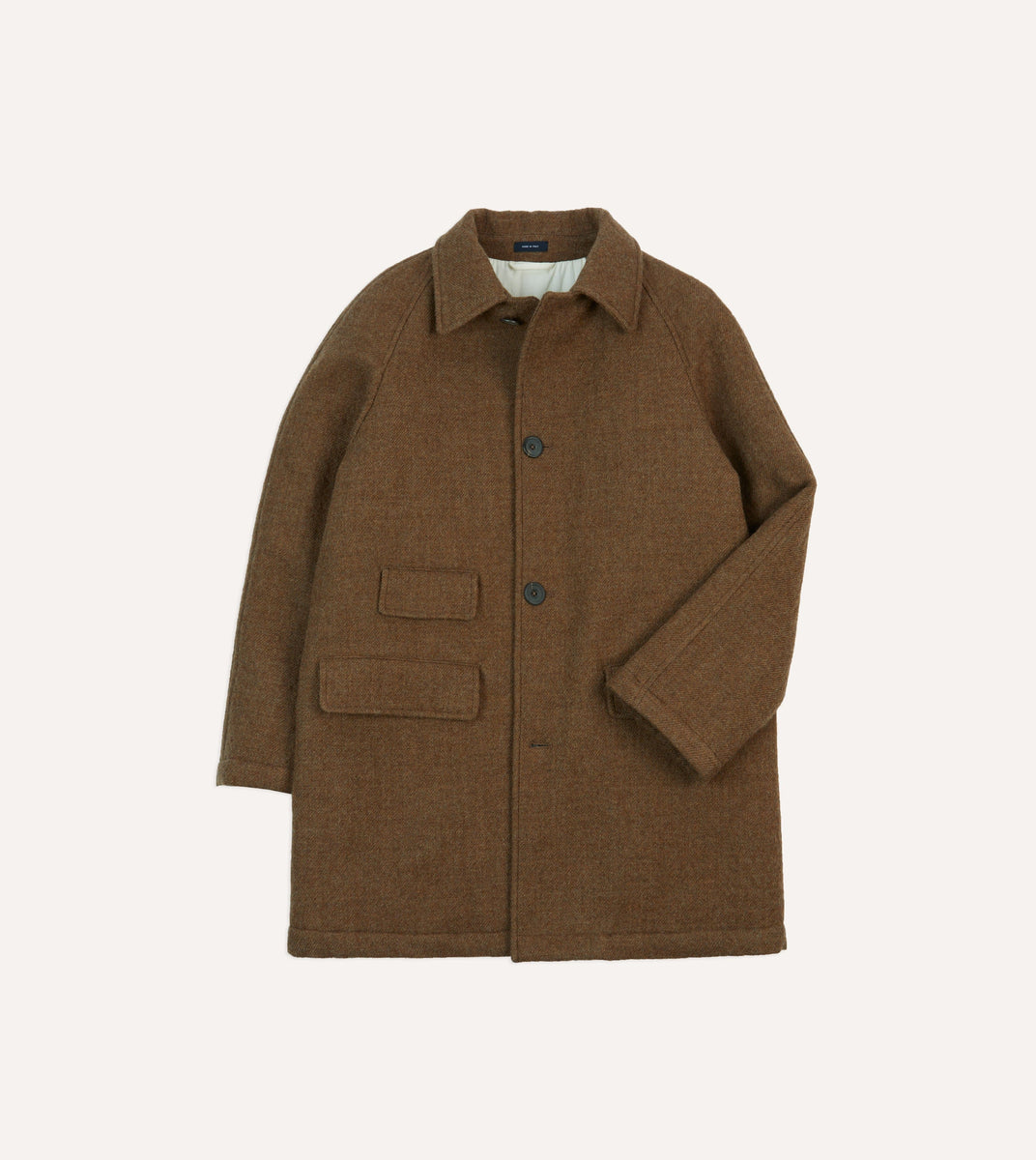 Brown Wool Car Coat – Drakes
