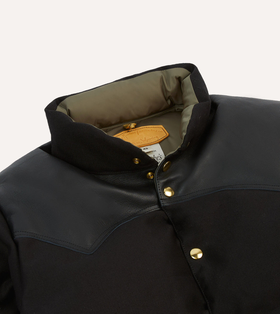 Rocky Mountain Featherbed for Drake's Black Cotton Christy Down Jacket ...