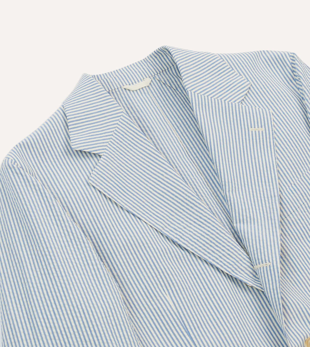 Seersucker Cotton Tailored Jacket – Drakes