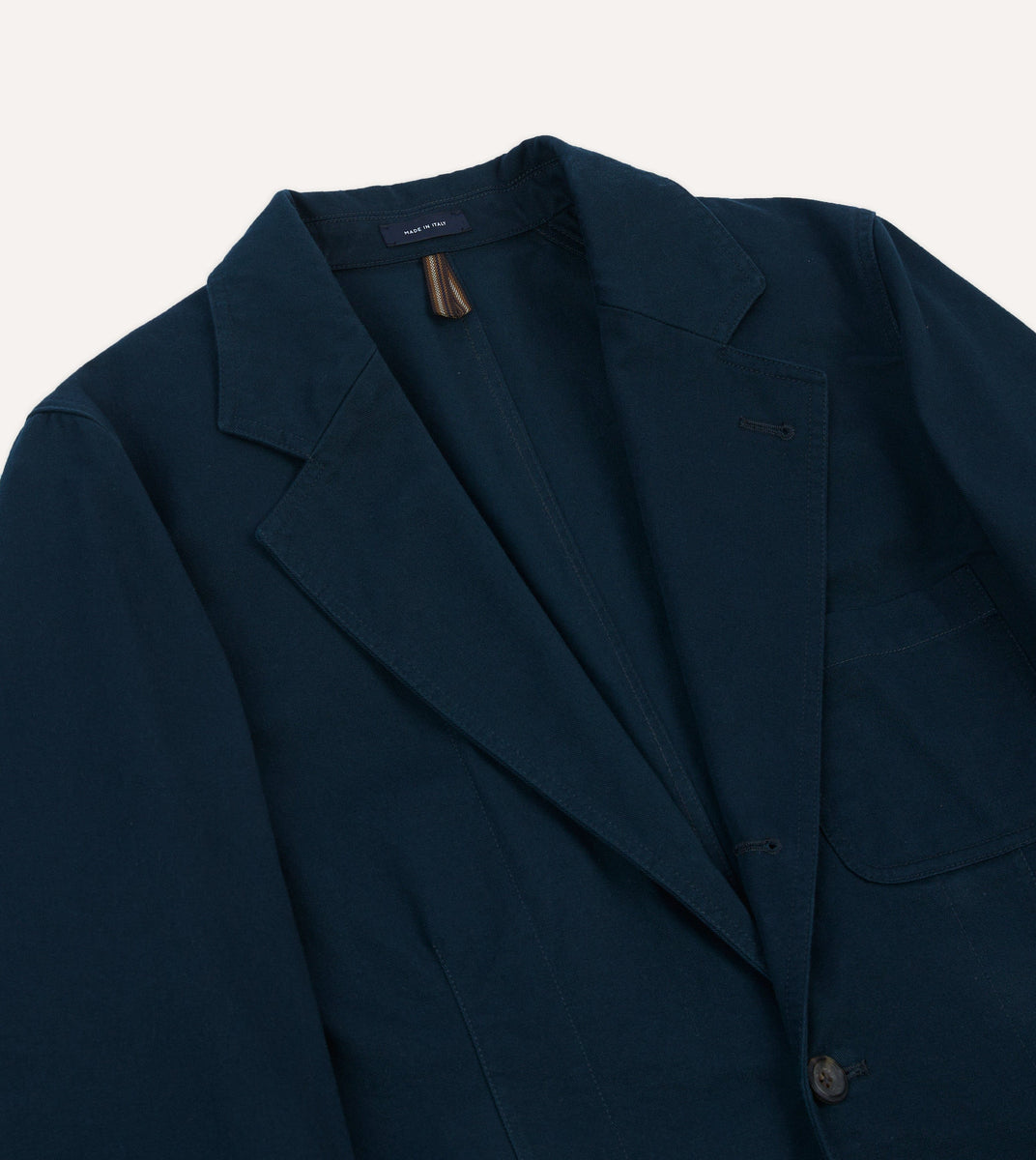 Navy Vintage Wash Cotton Games Blazer Mk. I – Drakes