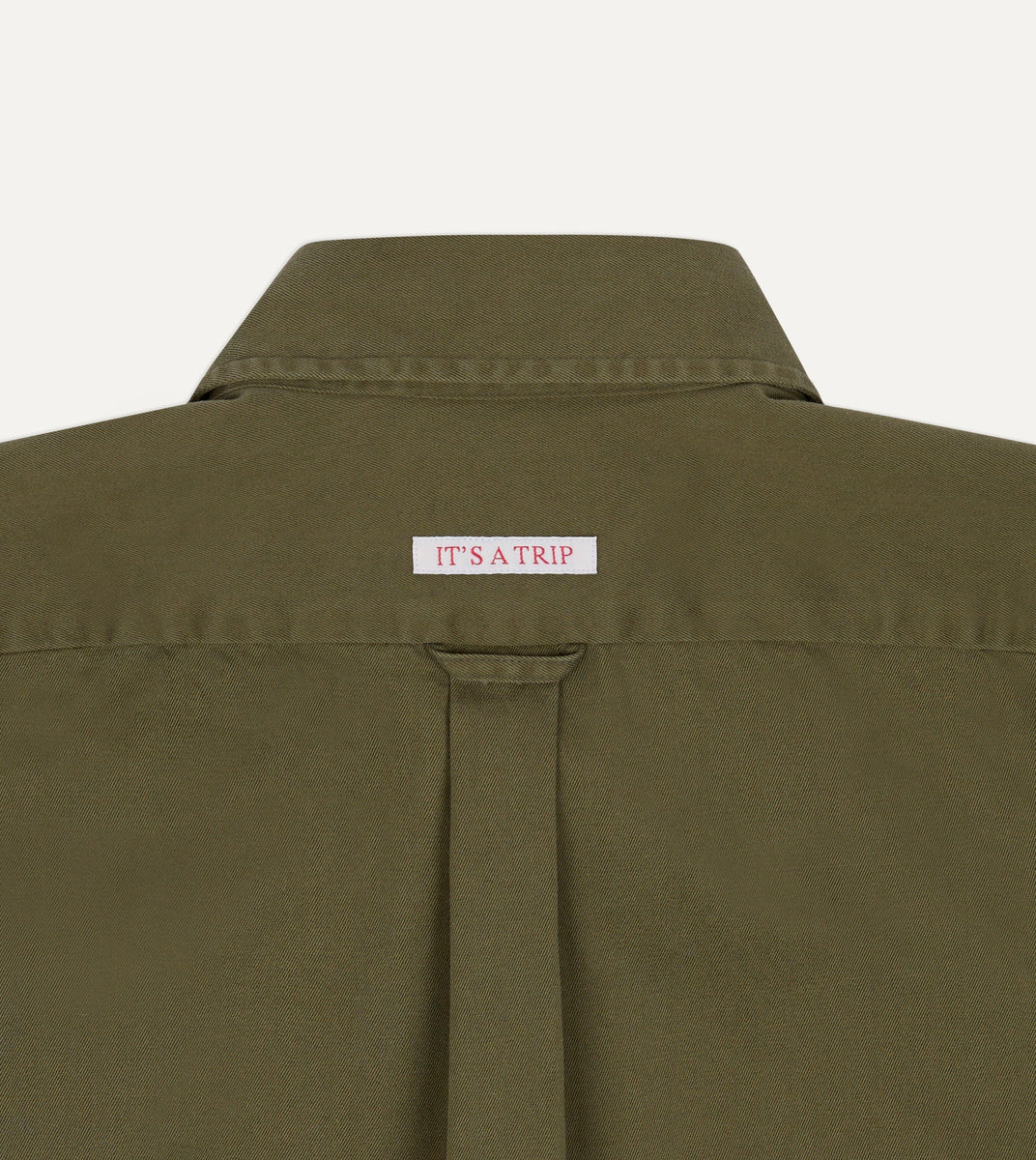 Drake's by A. Levine Olive Cotton Popover Shirt – Drakes