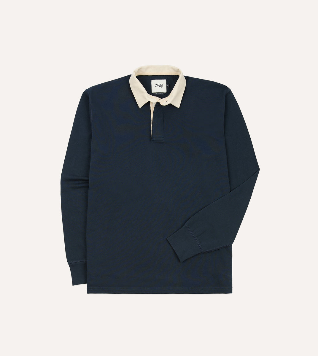 Navy Cotton Rugby Shirt – Drakes