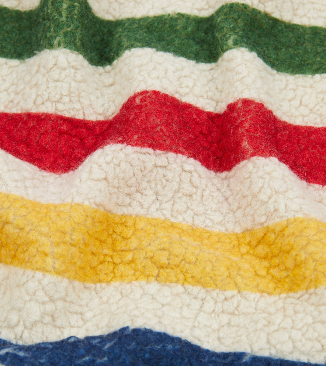 Ecru Stripe Boucle Wool Zip Fleece Vest – Drakes