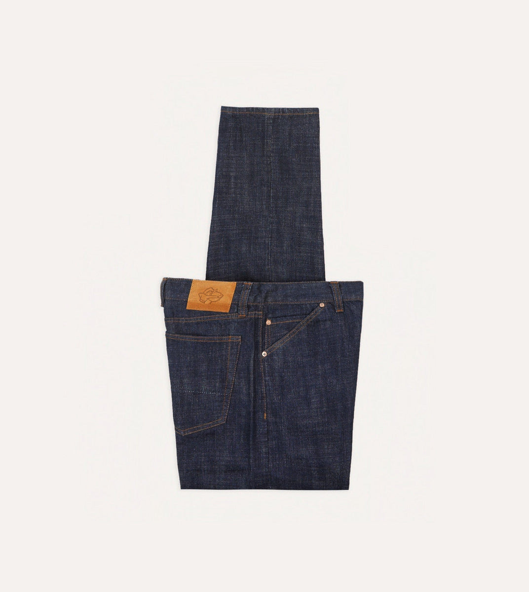 Indigo Rinse 15.5oz Japanese Selvedge Denim Five-Pocket Jeans – Drakes