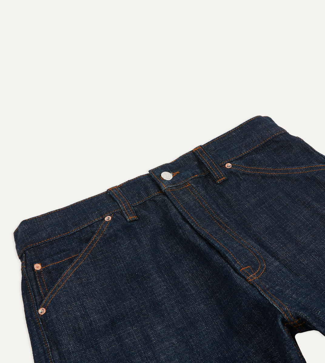 Indigo Rinse 15.5oz Japanese Selvedge Denim Five-Pocket Jeans – Drakes
