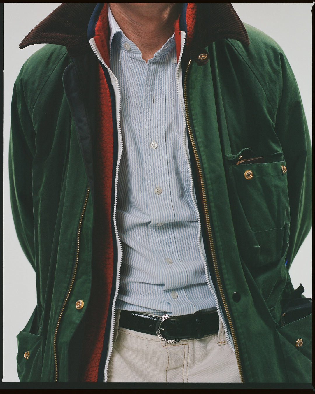 Green Waxed Coverall Jacket – Drakes