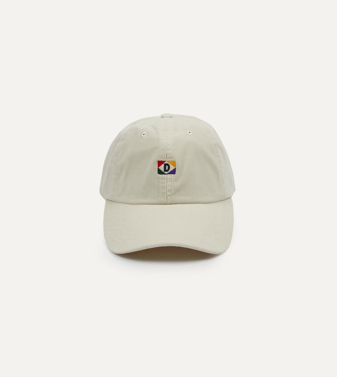 White 'D' Emblem Cotton Corduroy Baseball Cap – Drakes