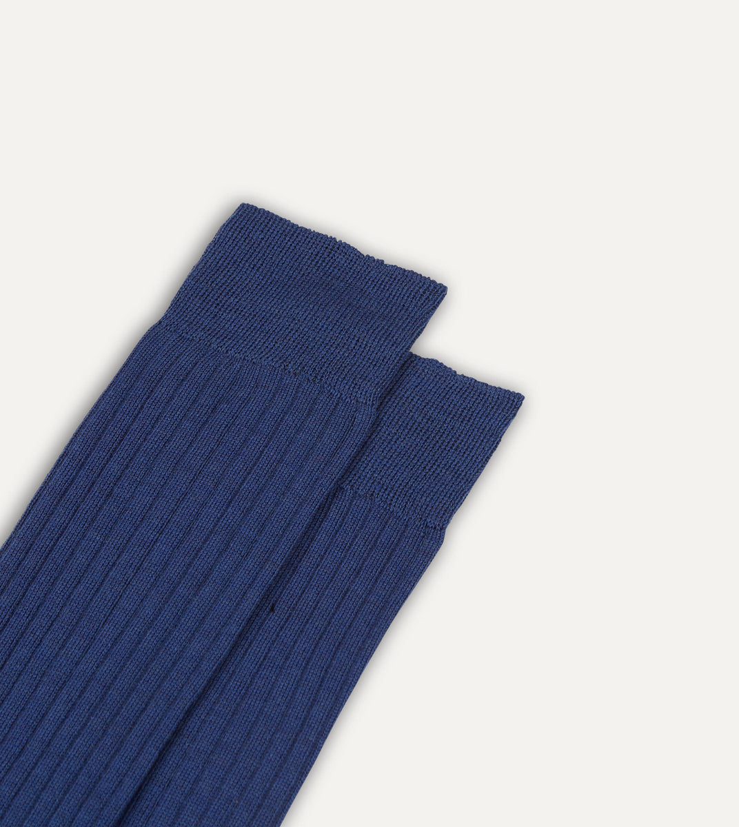 Blue Wool Over-the-Calf Socks – Drakes