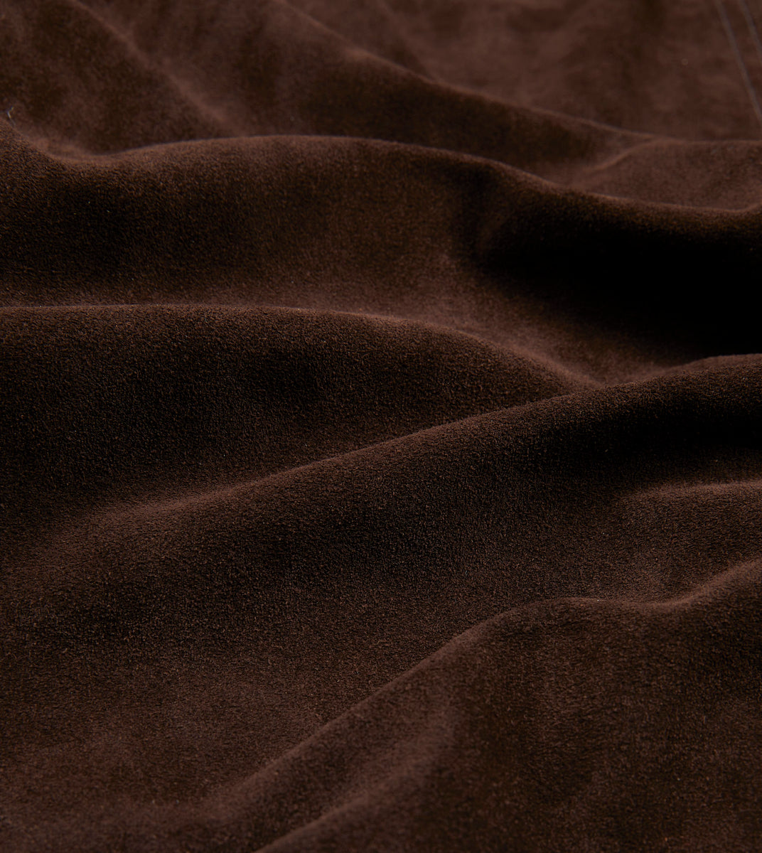 Chocolate Brown Heavyweight Suede Five-Pocket Chore Jacket – Drakes