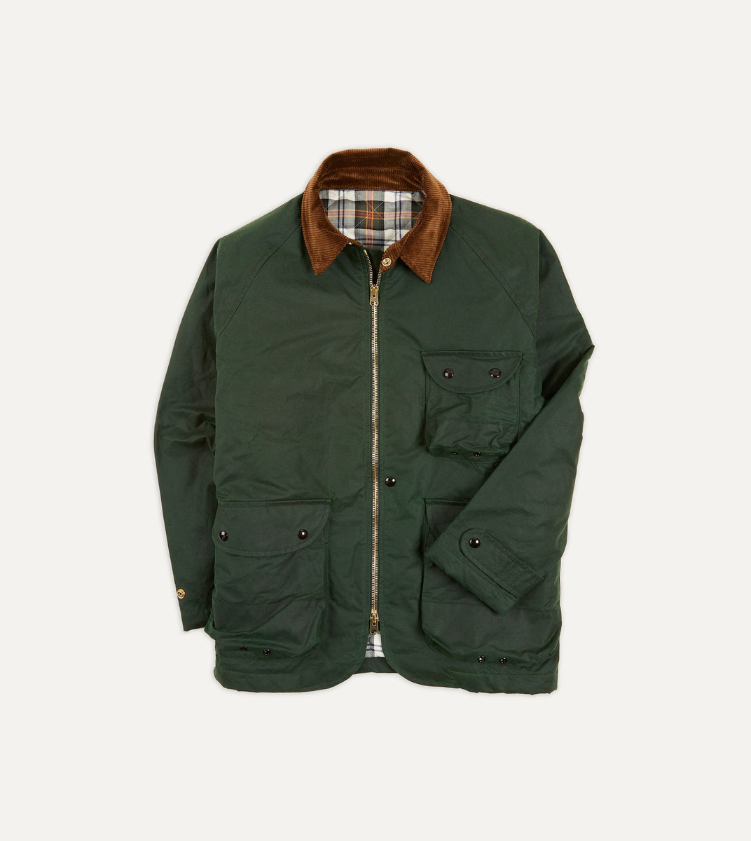 Green Waxed Coverall Jacket – Drakes