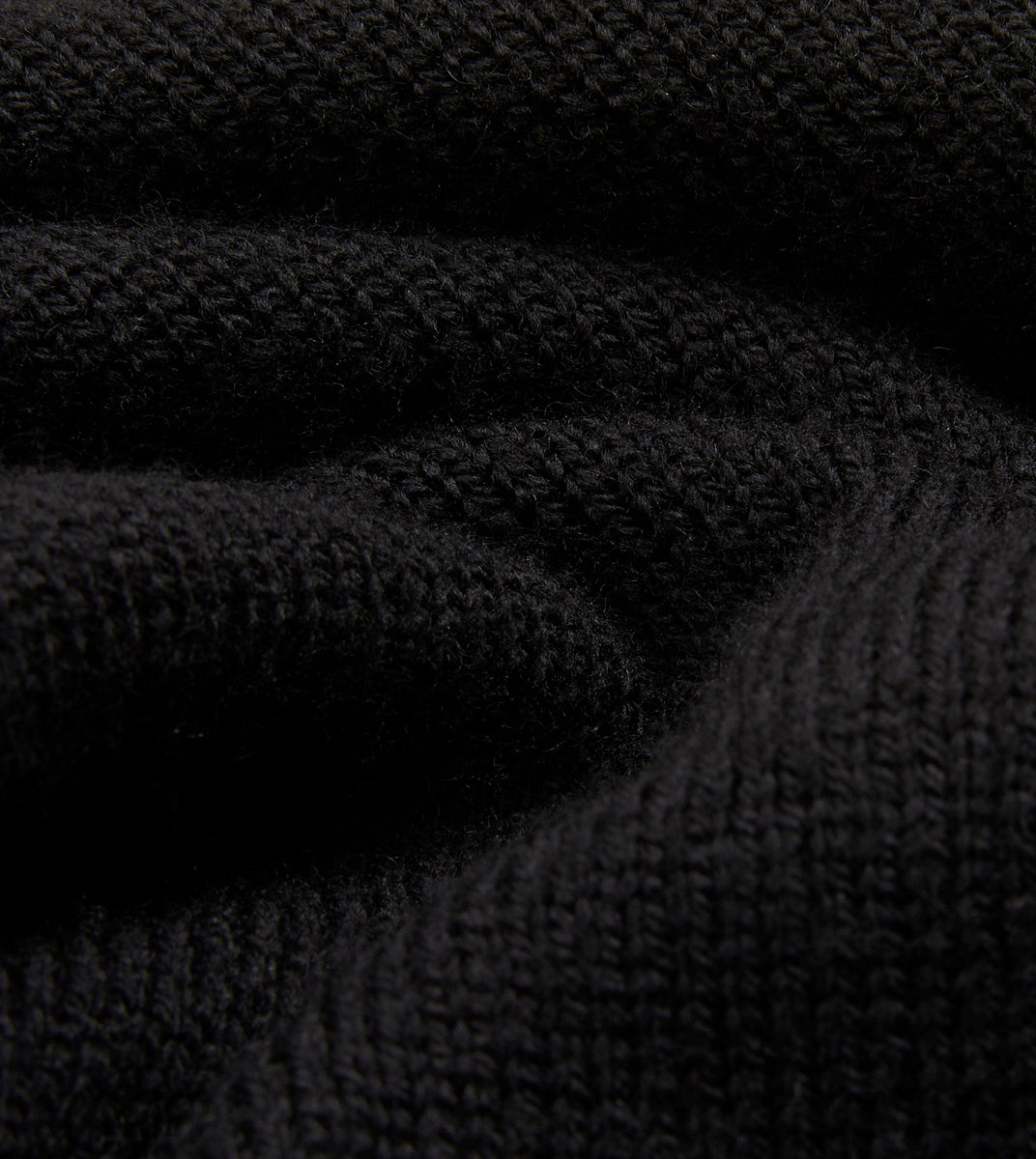 Black Merino Wool Knitted Polo – Drakes