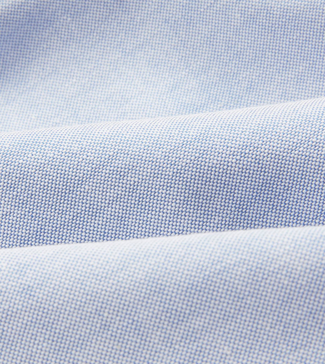 Mid-Blue Cotton Oxford Cloth Button-Down Shirt – Drakes