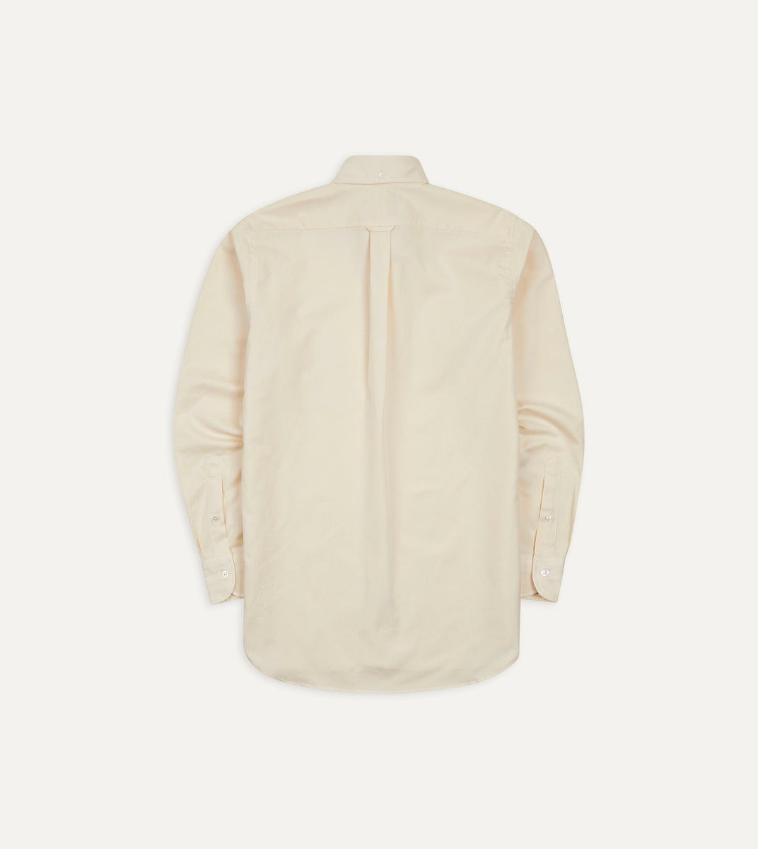 Ecru Pinpoint Oxford Cotton Cloth Button-Down Shirt – Drakes