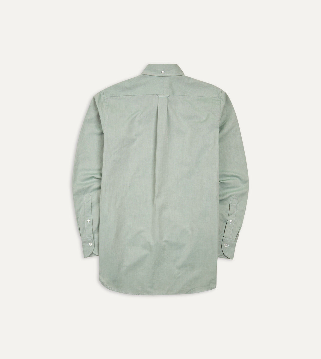 Green Pinpoint Oxford Cotton Cloth Button-Down Shirt – Drakes