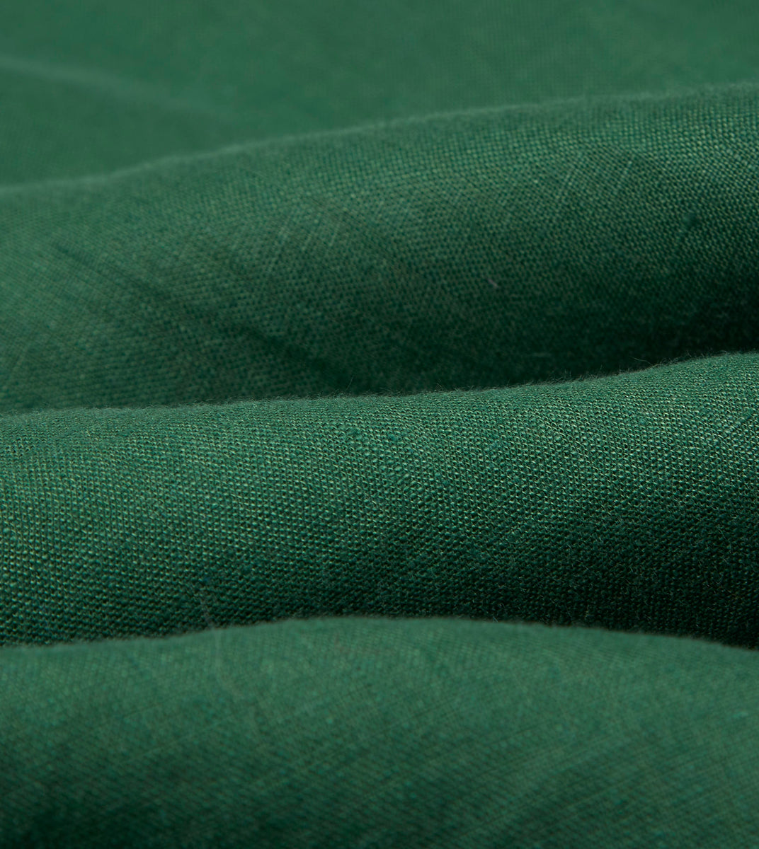 Forest Green Linen Spread Collar Shirt – Drakes
