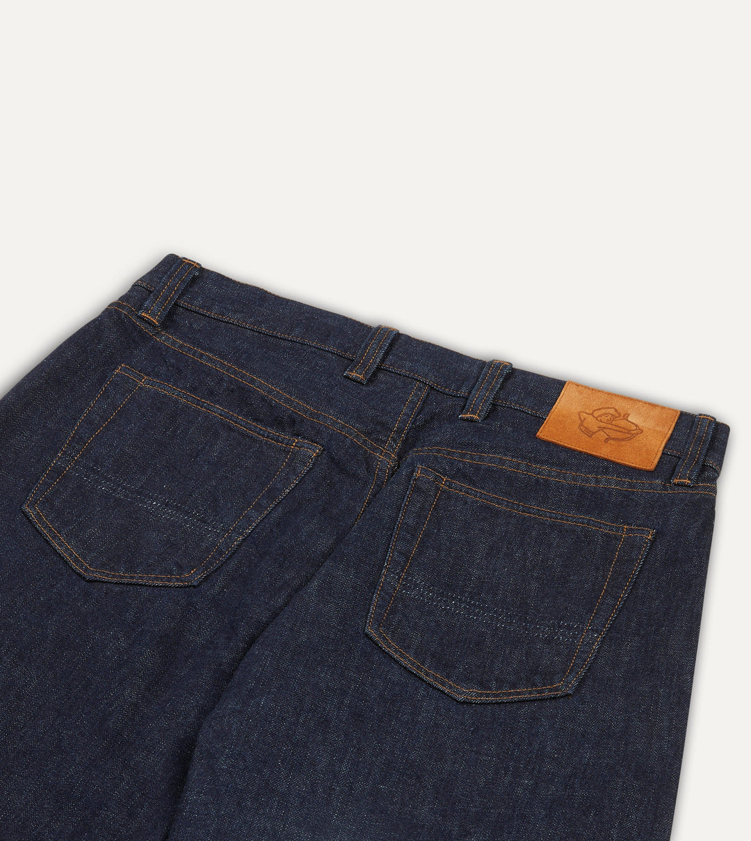 Indigo Rinse 14.2oz Japanese Selvedge Denim Five-Pocket Jeans – Drakes